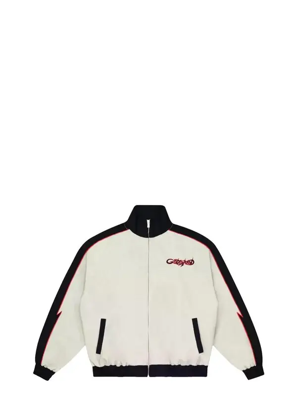 GODSPEED Logo Patch Zip-up Sweatshirt - Neutrals