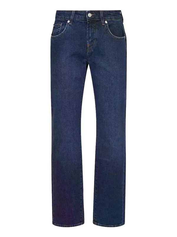 7 For All Mankind Low Cigarette Jeans - Blue