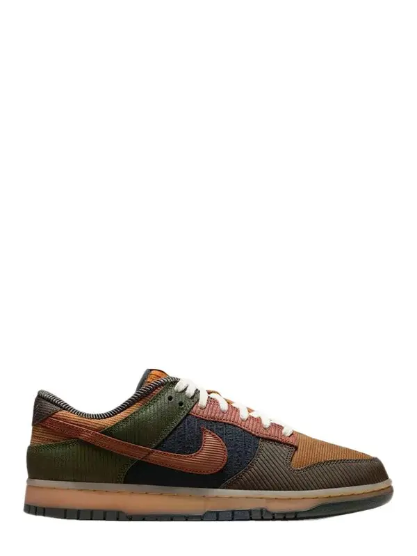 Nike Dunk Low Retro Premium Corduroy-texture Sneakers - Brown