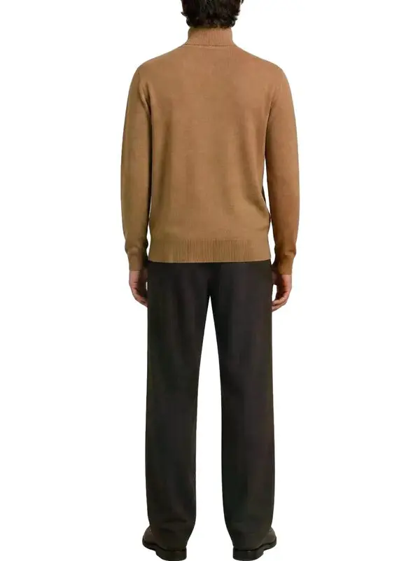 RETORI Retroli Camel Knit Roll-neck Long-sleeve Sweater - Neutrals
