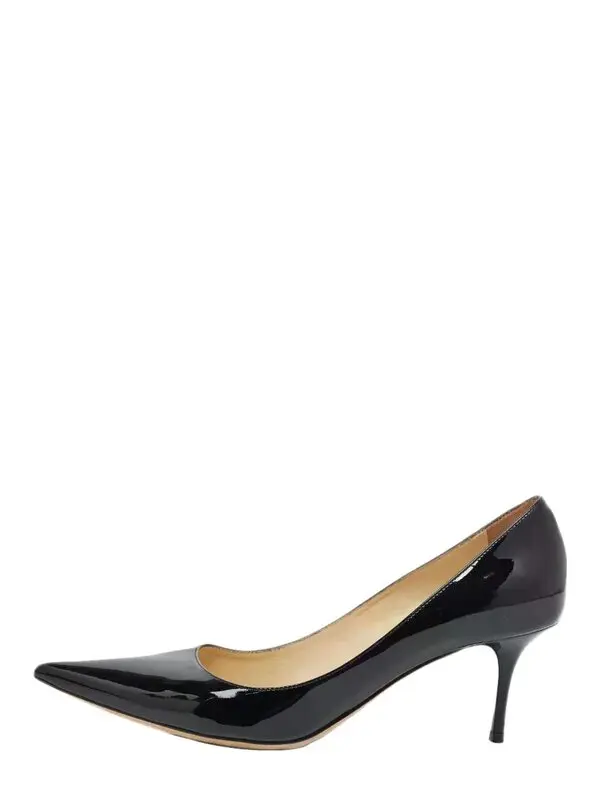 JIMMY CHOO Patent Leather Stiletto Pumps - Black