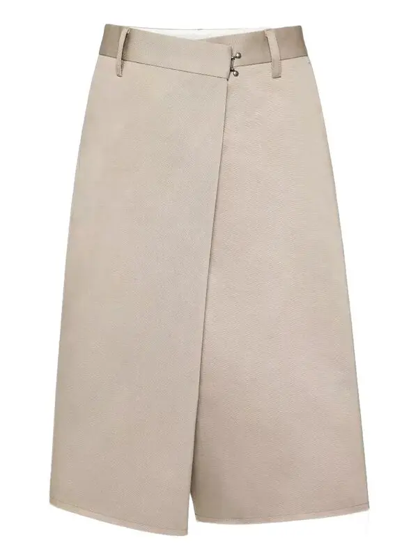 MAISON MARGIELA Wrap Culotte Shorts - Neutrals
