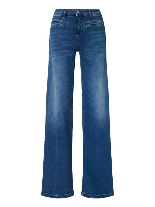 Liu Jo Stonewash Flare Jeans - Blue