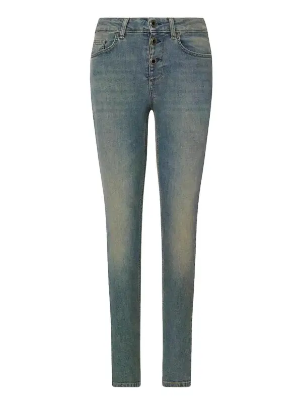 Liu Jo Skinny Jeans With Crafted Buttons - Blue