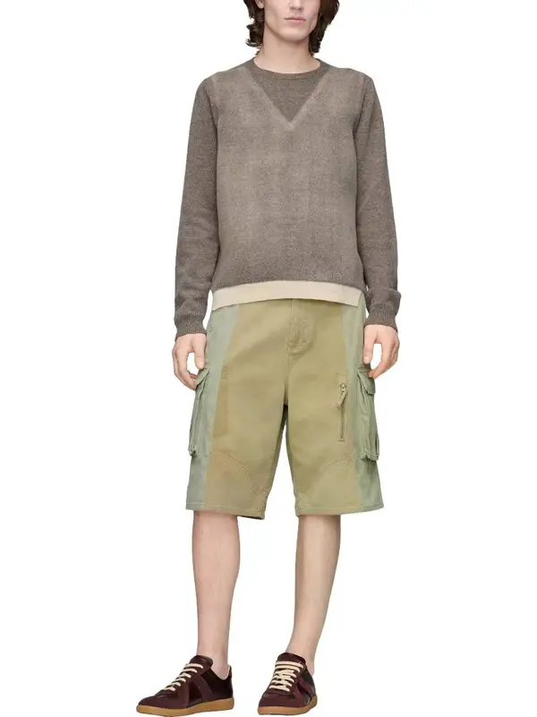 MAISON MARGIELA Cotton Cargo Shorts - Neutrals
