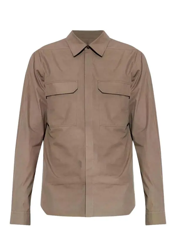 Rick Owens Flap-pocket Long-sleeve Shirt - Brown