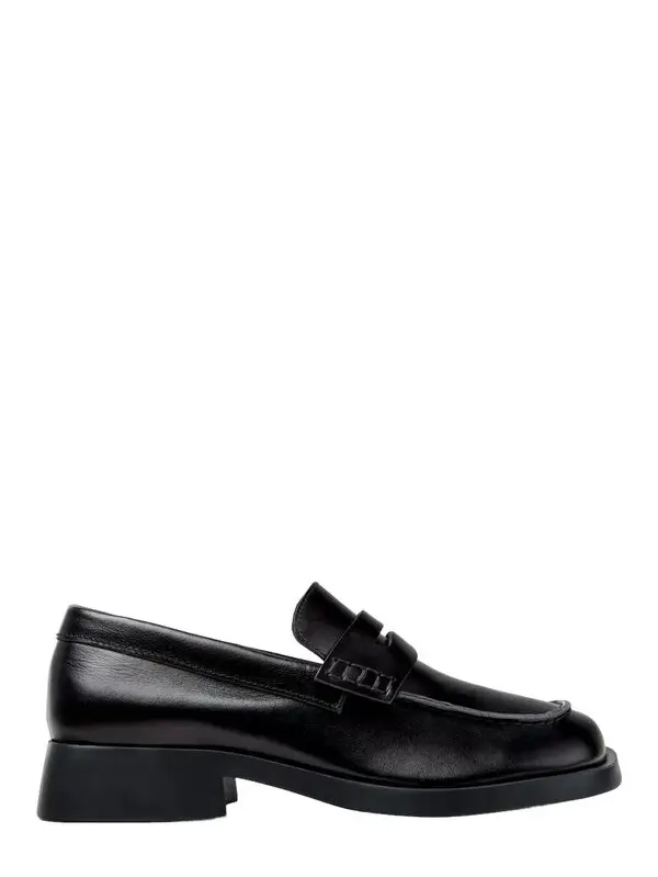 Camper Donna Smooth Leather Loafers - Black