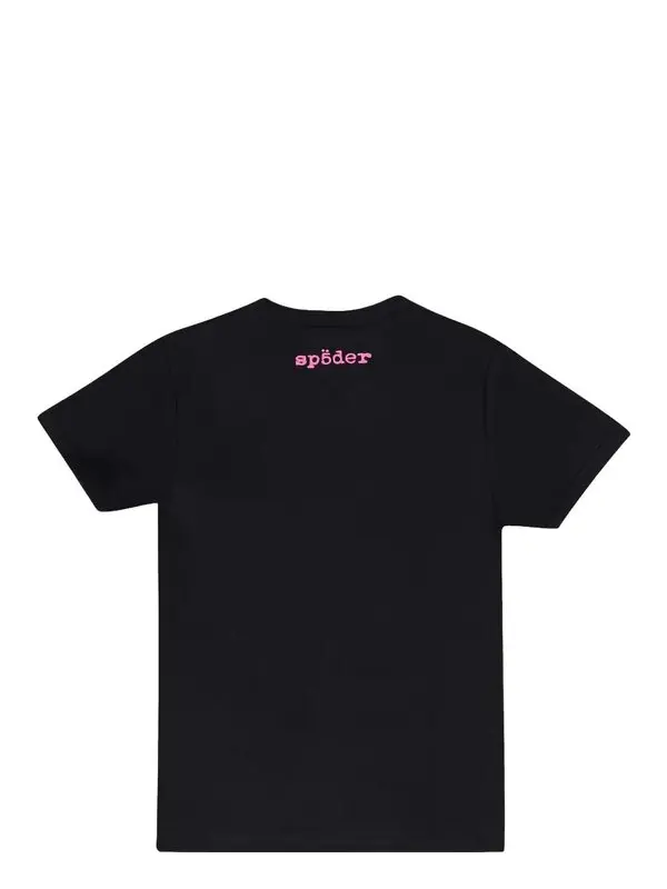SP5DER Graphic Print T-shirt - Black