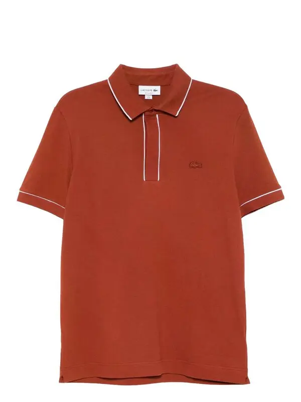 Lacoste Paris Stretch Piqué Polo Shirt - Red