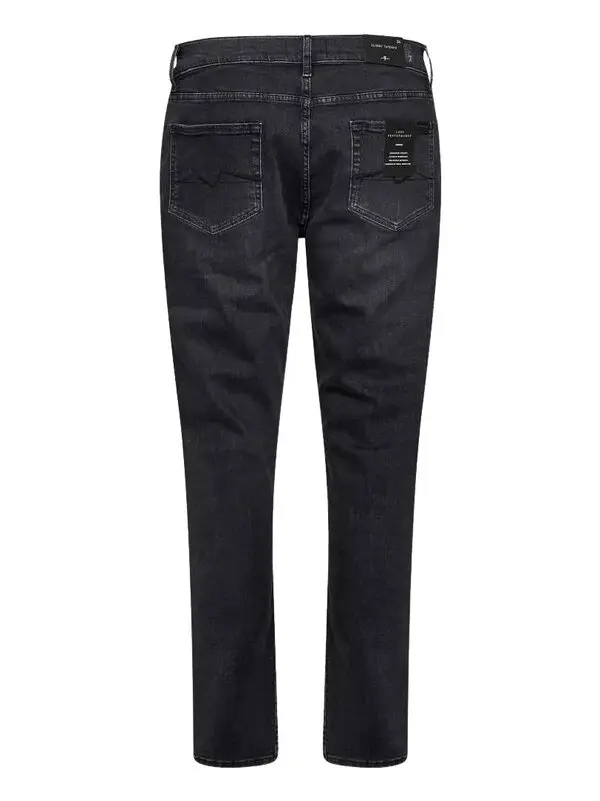 7 For All Mankind Faded Slim-fit Jeans - Grey