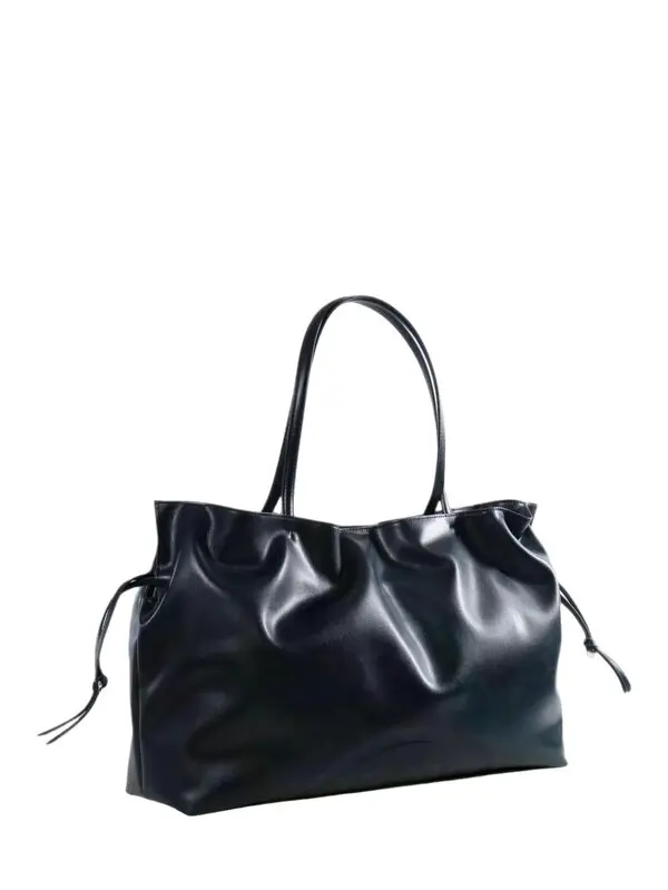 Tory Burch Logo-embossed Drawstring Tote Bag - Blue
