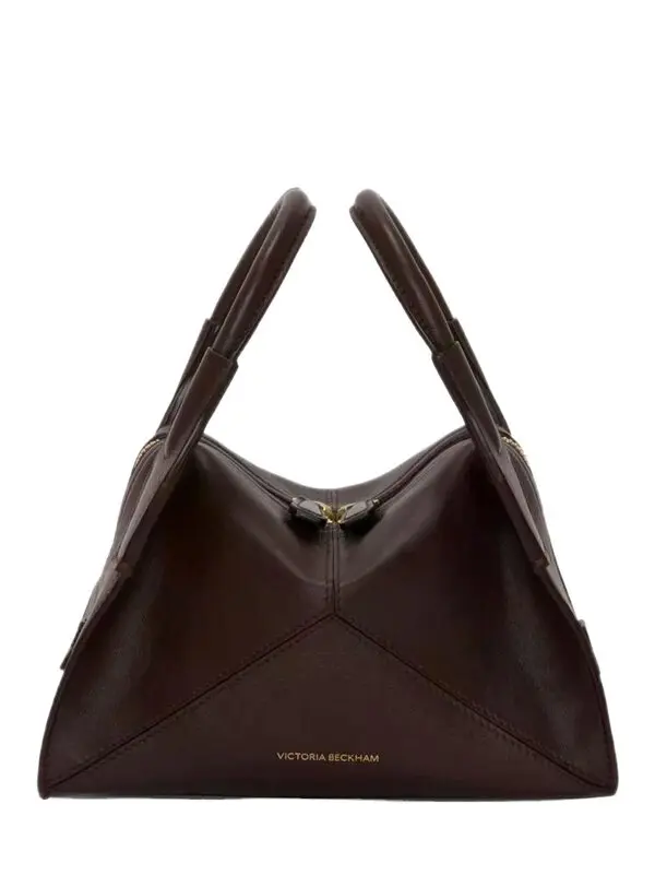 Victoria Beckham Mini Plié Leather Tote Bag - Red