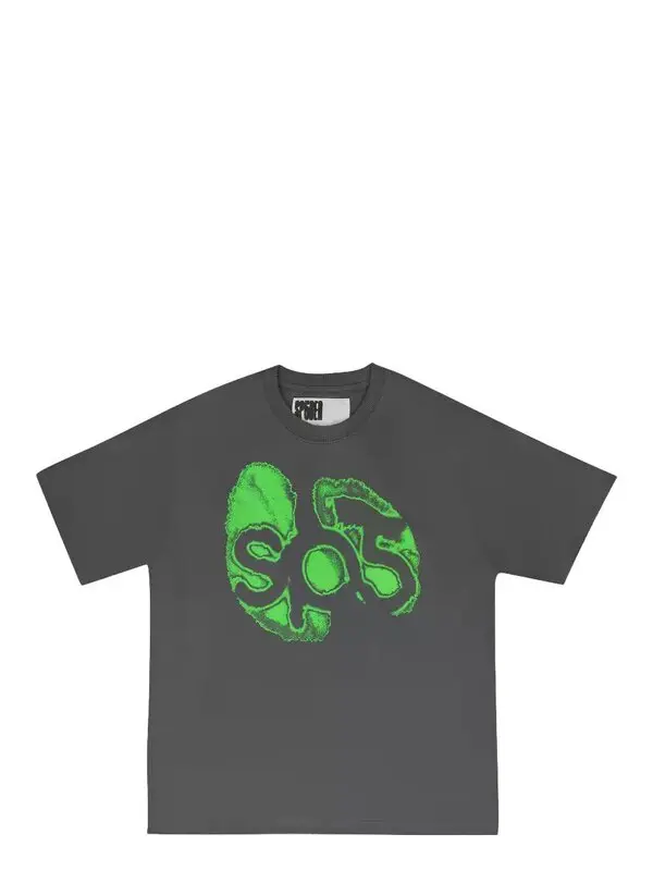 SP5DER Fingerprint Logo-print T-shirt - Grey