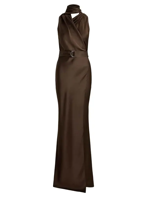 Ralph Lauren Silk Rynn Maxi Dress - Blue