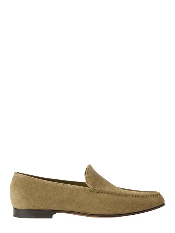 Ralph Lauren Suede Darcey Loafers - Grey