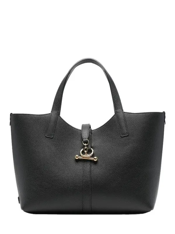 Strathberry Grained Leather Tote Bag - Black