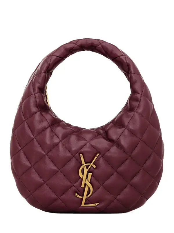 Saint Laurent Quilted Handbag - Red