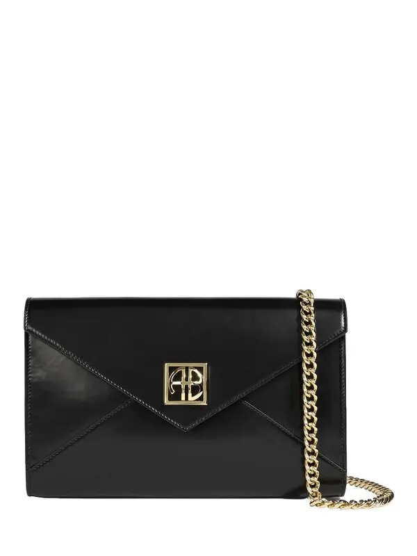 ANINE BING Elly Quilted Leather Shoulder Bag - Black