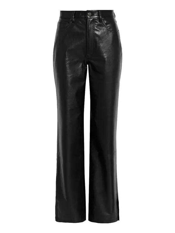 ANINE BING Roy Straight-leg Pants - Black