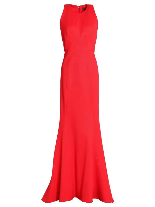 Zac Posen Fluted Cady Gown - Red