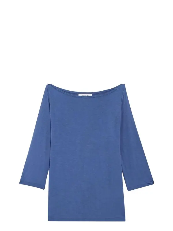 Bailey 44 Cutout Stretch-jersey Top - Blue