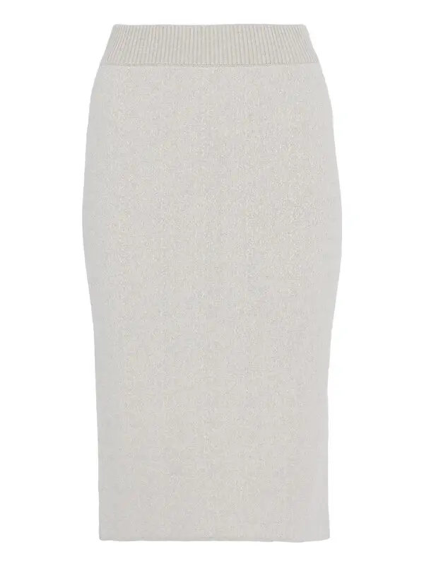 Duffy Stretch-knit Pencil Skirt - Gray
