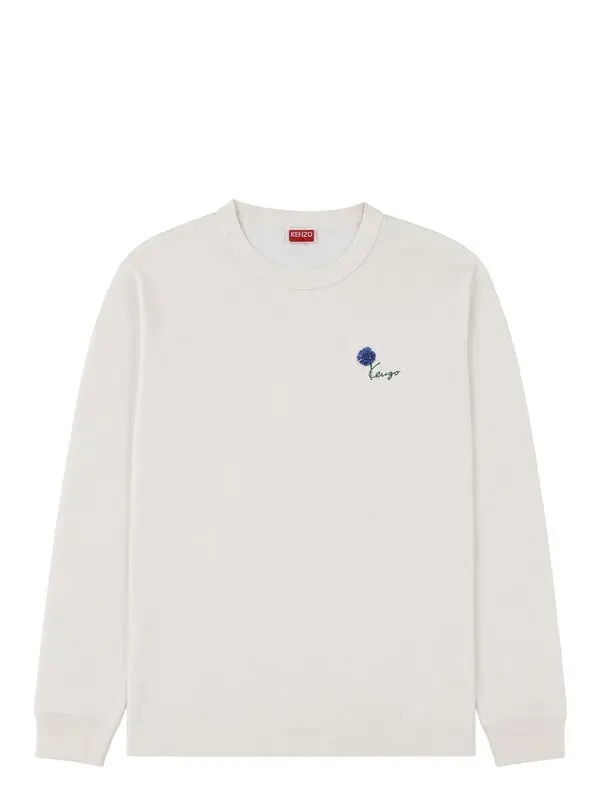 Kenzo T-shirt "tulip" A Manica Lunga - White