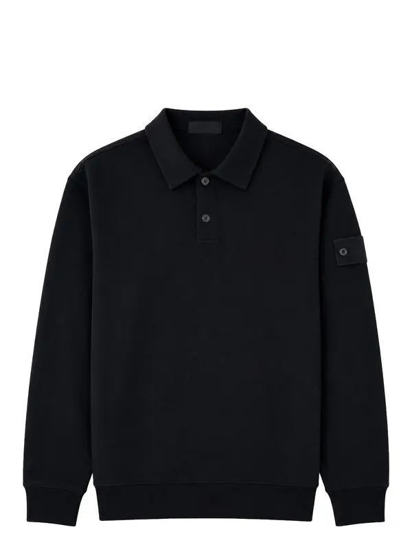 Stone Island Polo Con Patch Logo - Blue