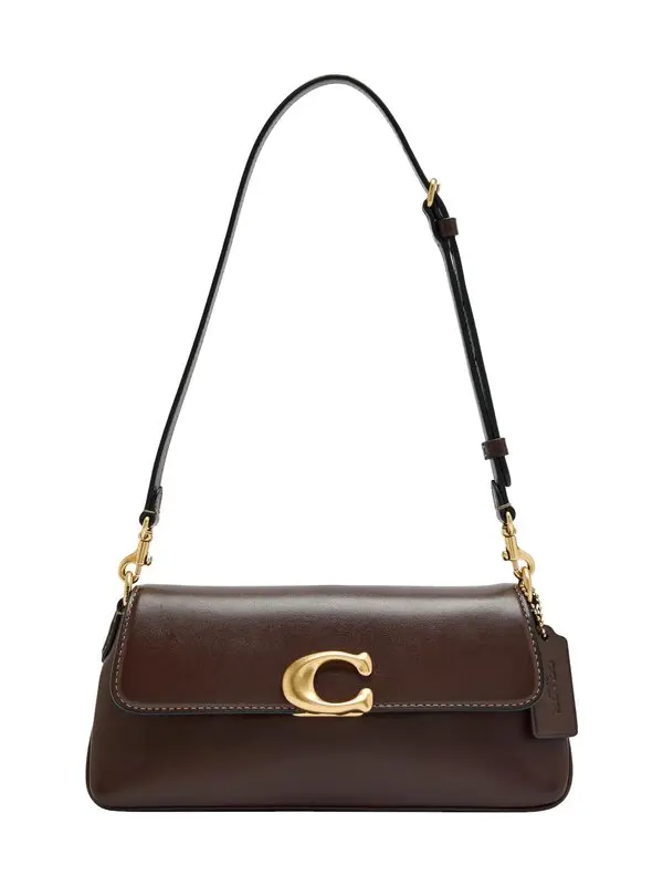 COACH Jet Leather Shoulder Bag - Brown