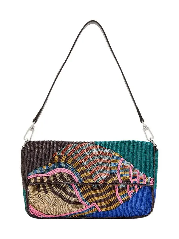 Staud Timmy Beaded Shoulder Bag - Multicoloured 1