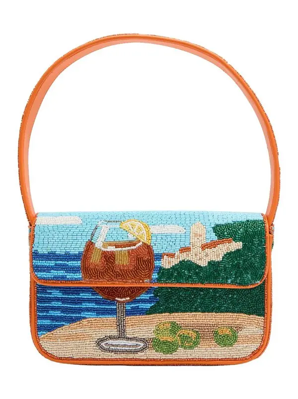 Staud Tommy Beaded Shoulder Bag - Multicoloured 1