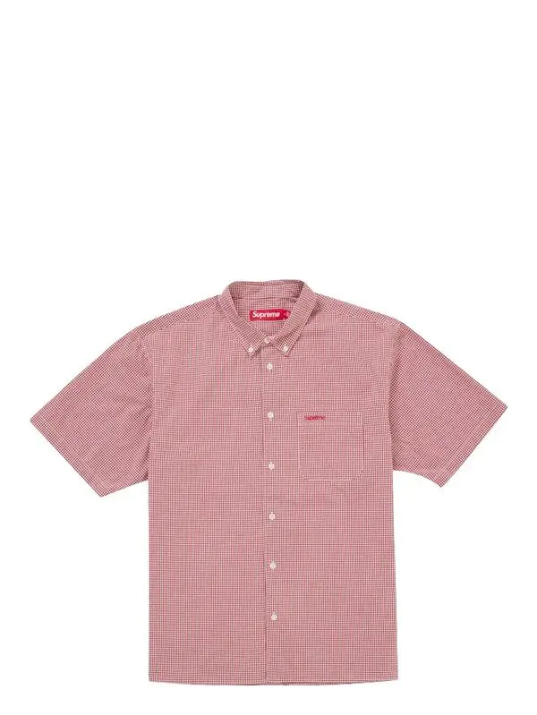 Supreme Gingham Short Sleeve Shirt - Red
