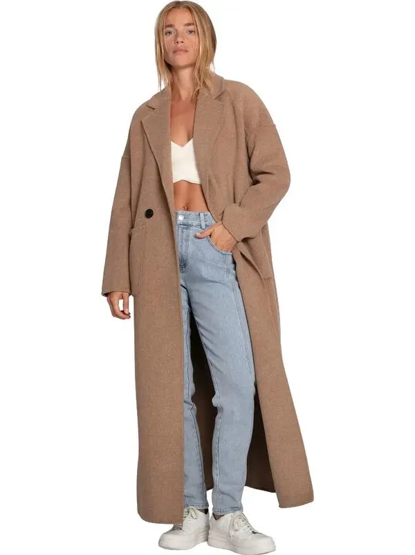 BELLE & BLOOM Publisher Maxi Coat - Oat