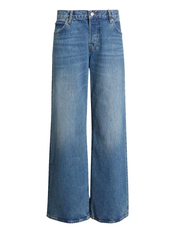 FRAME Pixie Gray Wide Leg Jeans - Rapture
