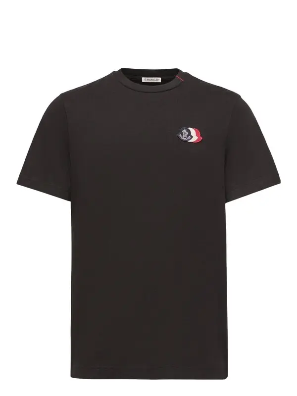Moncler Logo Patch Crewneck T-shirt - Black