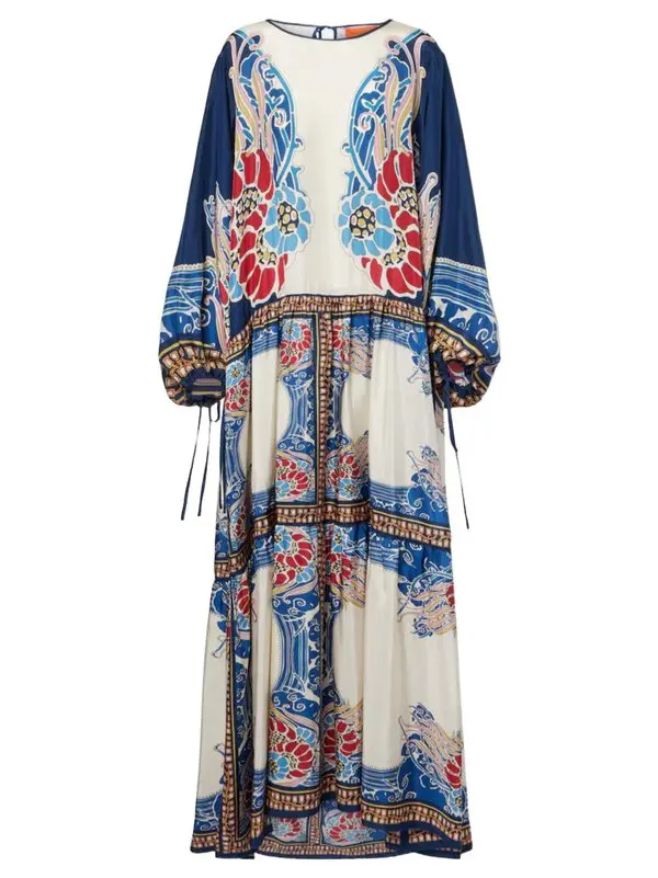 La DoubleJ Vesta Printed Maxi Dress - Blue