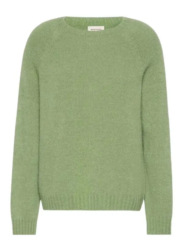 Max Mara Ghiacci Crewneck Knitted Jumper - Green