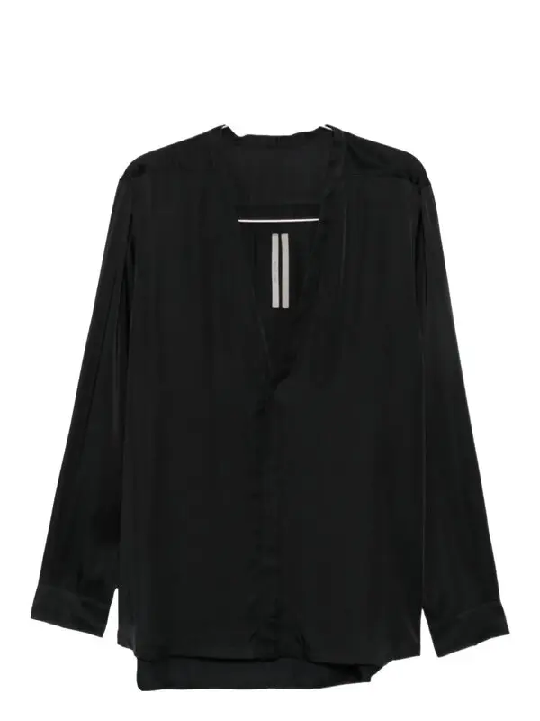 Rick Owens Larry V-neck Blouse - Black