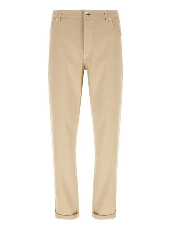 Brunello Cucinelli Belt Loop Jeans - Nude