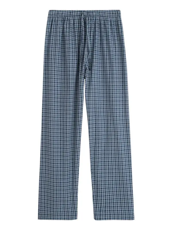 TEKLA Plaid Lounge Pants - Blue