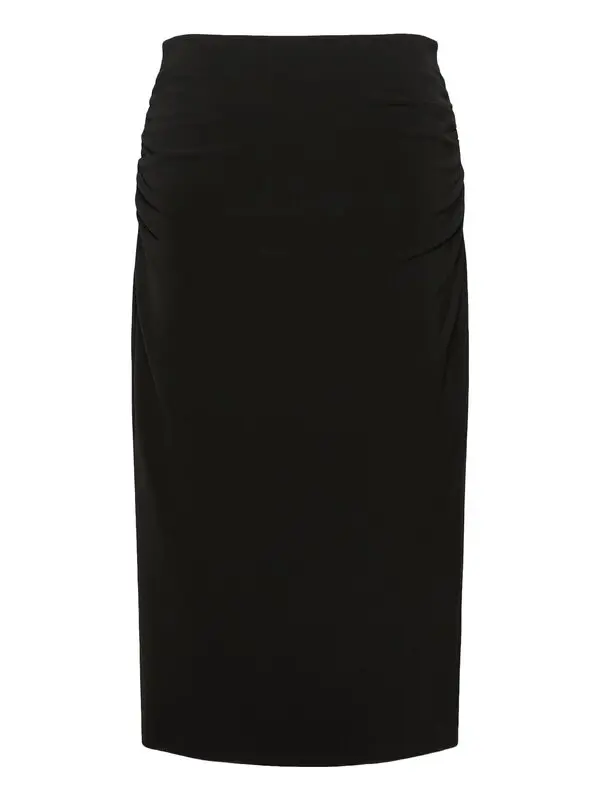 Max Mara Ruched Pencil Skirt - Black