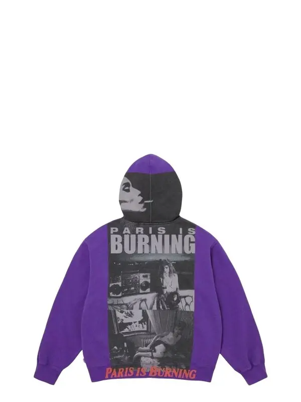 Supreme Zip Up Hooded Sweatshirt - Purple
