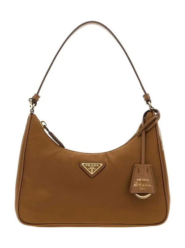 Prada Re-nylon Handbag - Brown