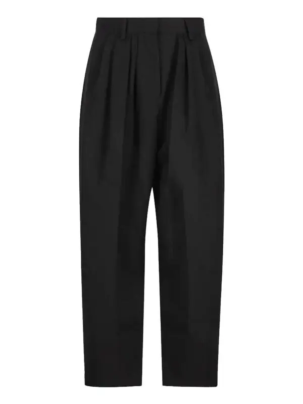 Isabel Marant Étoile Pleated Tapered Trousers - Black