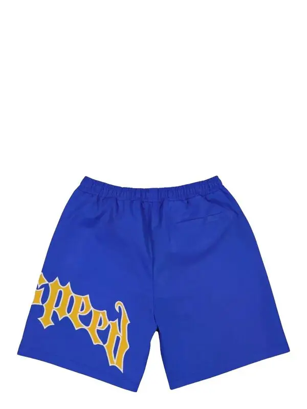 GODSPEED Logo Print Drawstring Shorts - Blue
