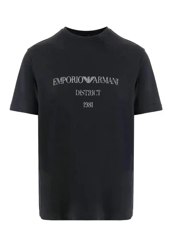 Emporio Armani Logo-print T-shirt - Blue