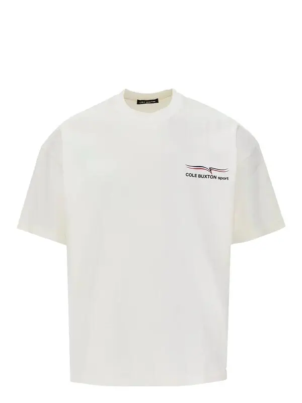COLE BUXTON Sport Logo-print T-shirt - Neutrals
