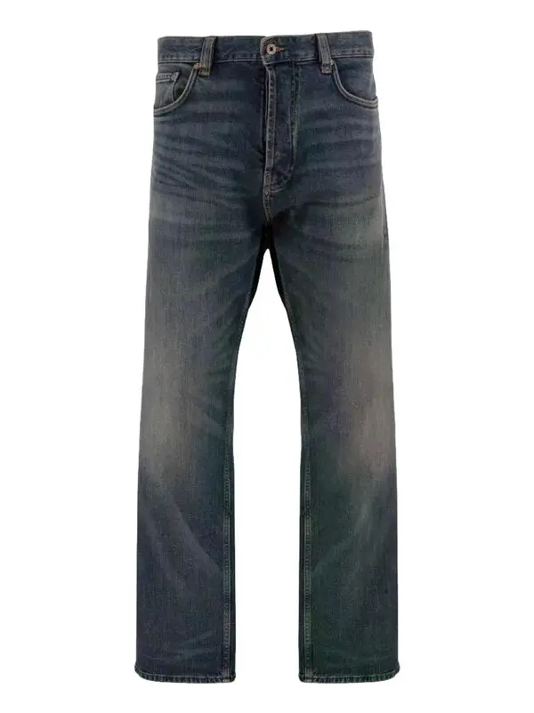 Emporio Armani Whiskering Effect Jeans - Blue