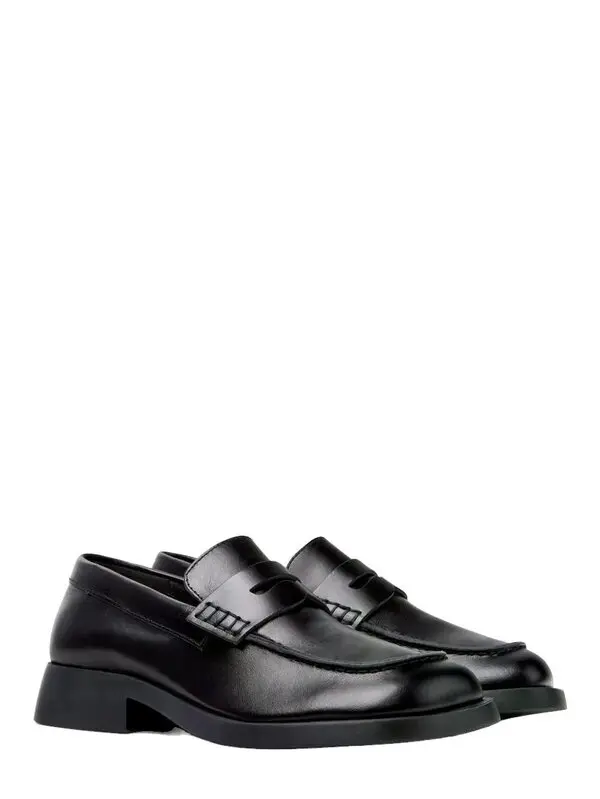 Camper Donna Smooth Leather Loafers - Black