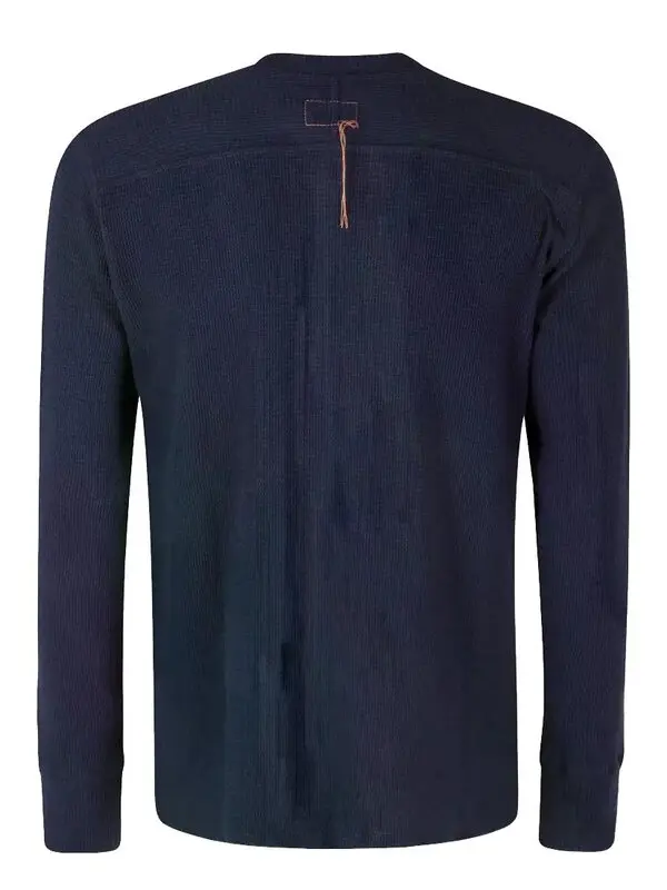FORTELA Geremia Waffle-knit Long-sleeve Sweater - Blue